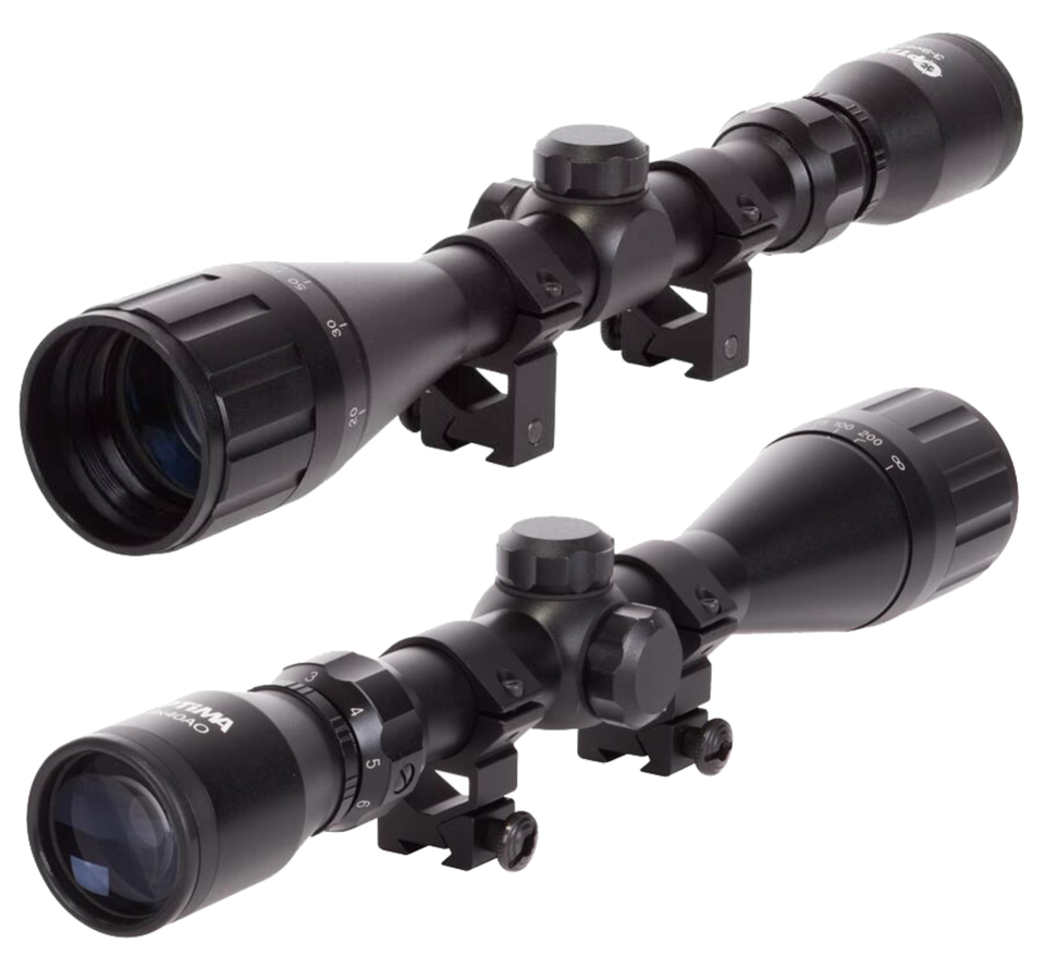 Hatsan Optima 3-9X40AO Mil-Dot Reticle Air Rifle Scope w/ CD Hat and ...