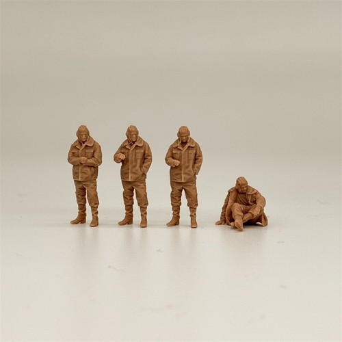 1/72 Scale Modern Military Russian Tank Soldier 4 Figures Resin Model ...