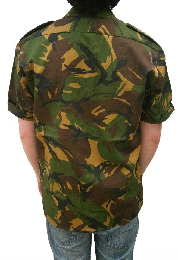 Vintage 90s-00s Dutch Army camo short sleeve shirt military camouflage ...