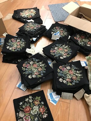 Petit Point Pillow 100 PIECES Entirely Hand Made Wool and Silk New Old ...