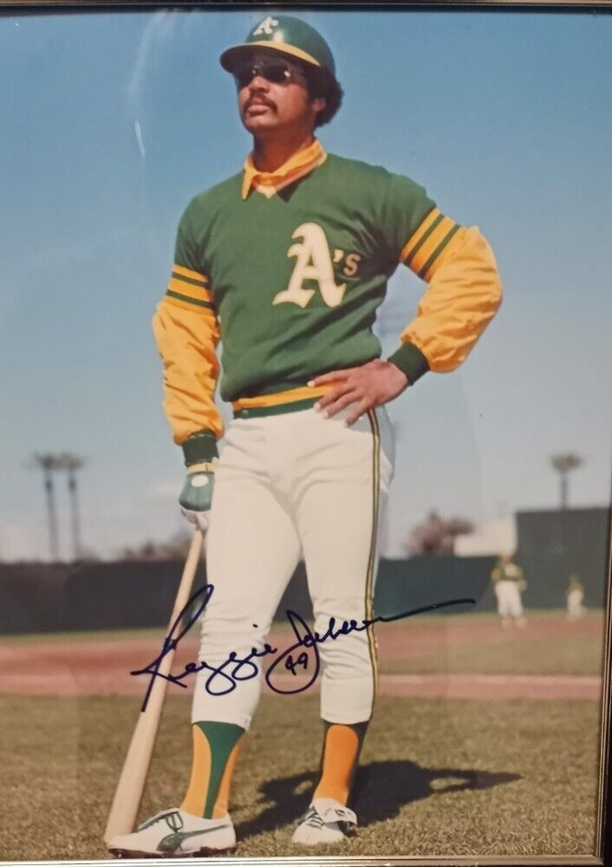 $$SALE$$ HofF REGGIE JACKSON OAKLAND A'S Personally Signed 8x10 COLOR ...