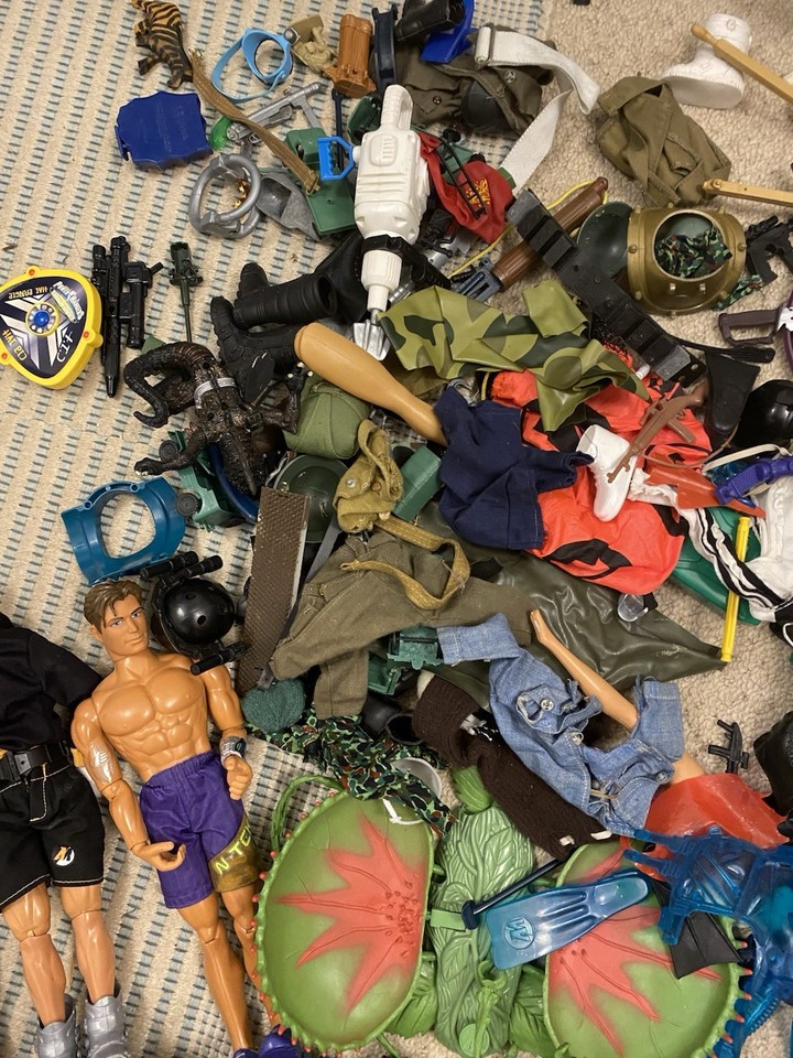 Large Job Lot Mainly Action Man Figures And Accessories, Thunderbirds ...