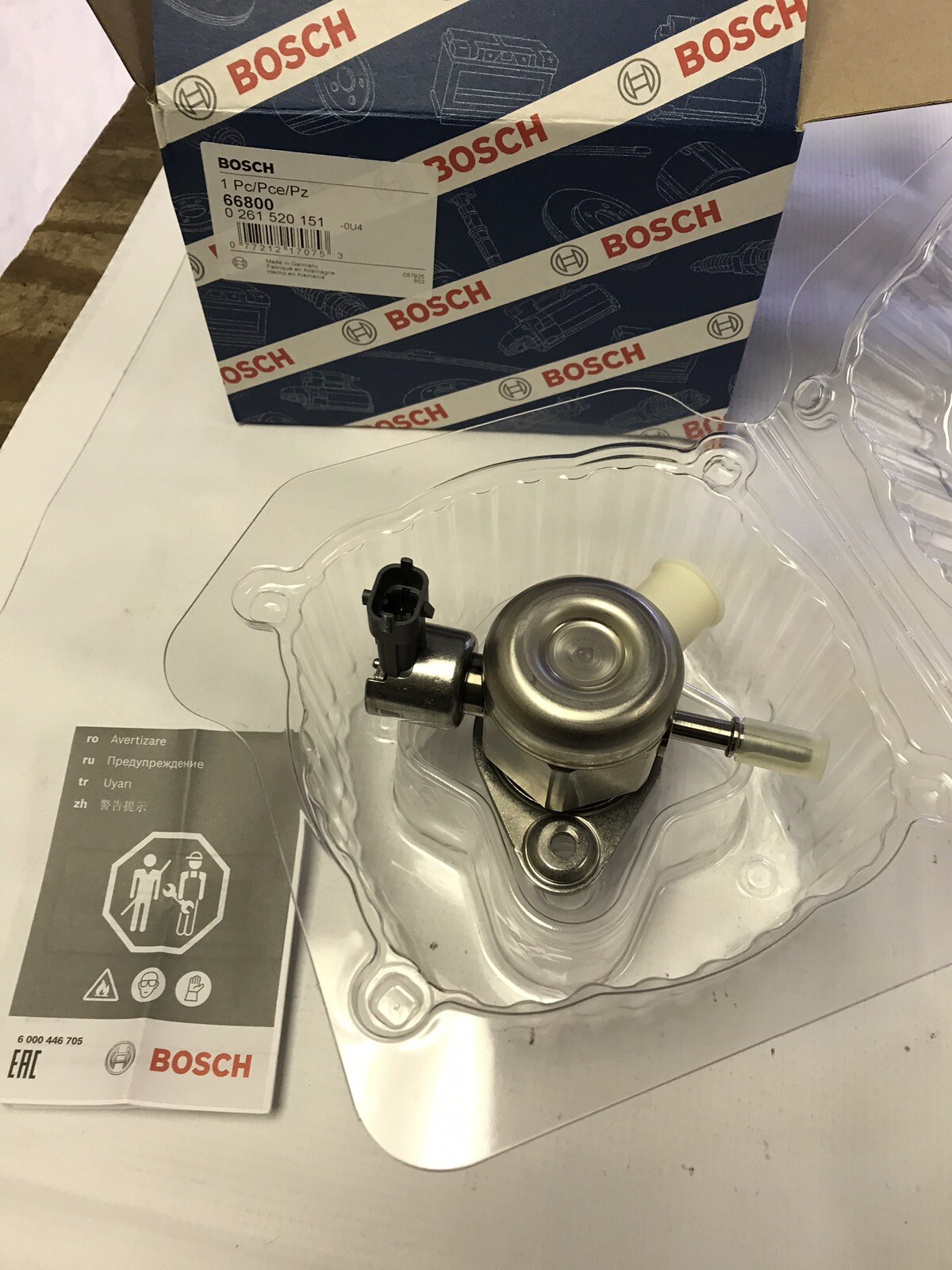 Bosch Direct Injection High Pressure Fuel Pump-GD 66800 0261520151 ...