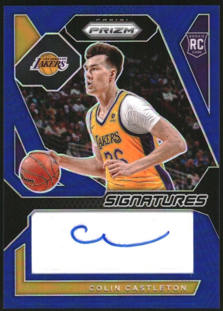 2023-24 Panini Prizm - Rookie Signatures Colin Castleton #RSI-CNC Blue ...