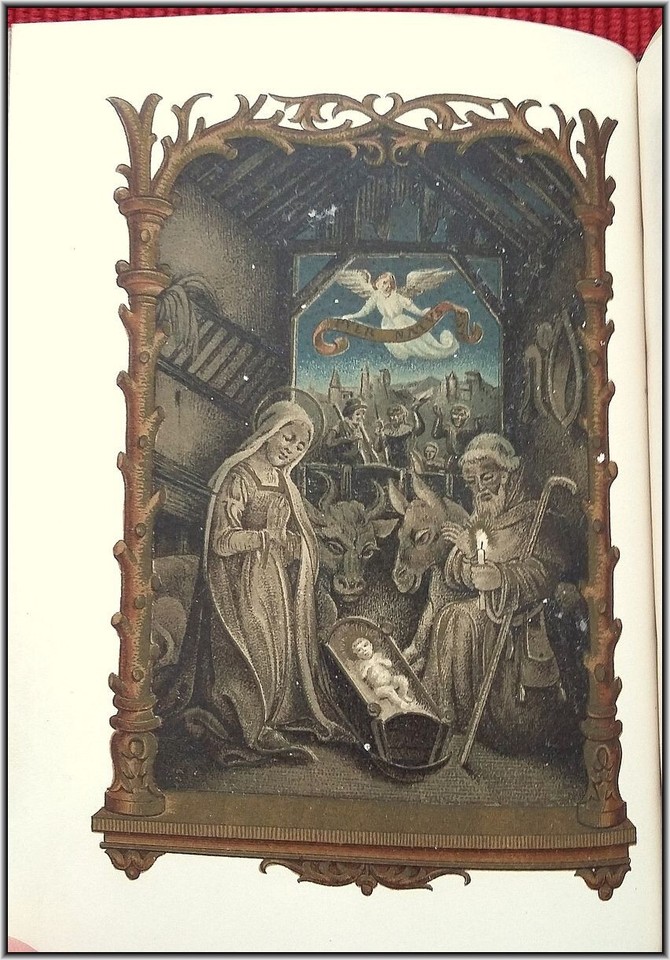 ⚜ (1884) Book of Hours ⚜ CHROMOLITHOGRAPHS ⚜ ENGRAVED ⚜ Antique ...