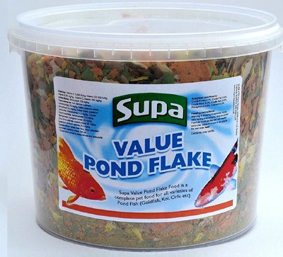POND FLAKE supa cold water fish food outdoor feed koi carp orfe ...