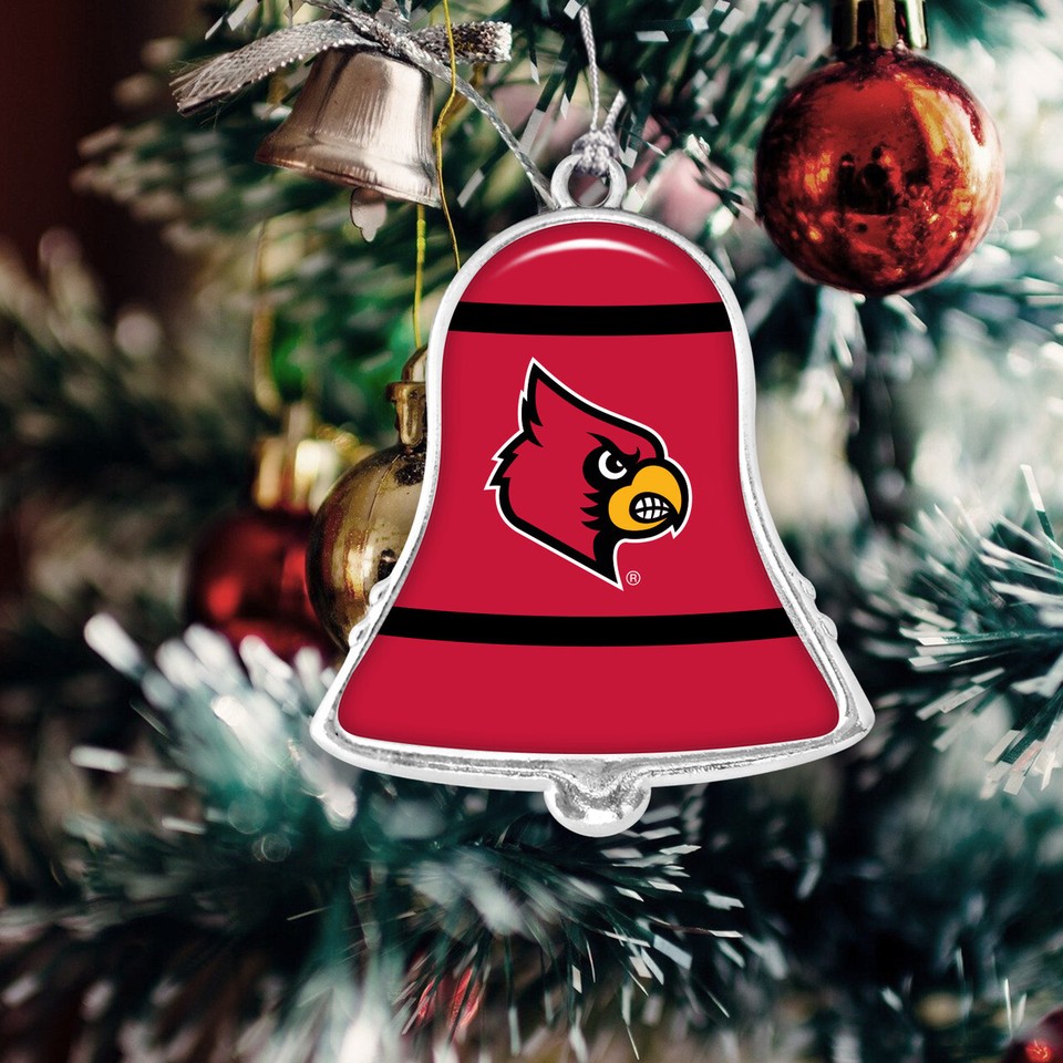 61947 Louisville Cardinals Bell Christmas Ornament with Stripes | eBay