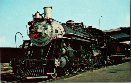 Vtg Postcard Savannah & Atlanta Steam Locomotive 750 Train Railroad ...