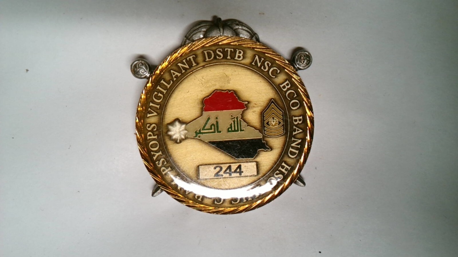 CHALLENGE COIN DSTB PSYCHOLOGICAL OPERATIONS OPERATION IRAQI FREEDOM ...
