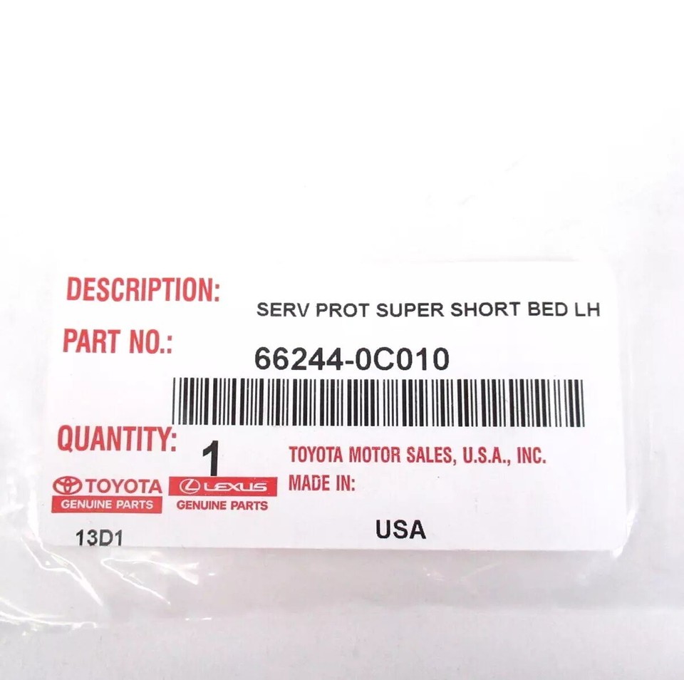 GENUINE TOYOTA TUNDRA 2007-2013 REAR LEFT STONE GUARD PROTECTOR OEM ...