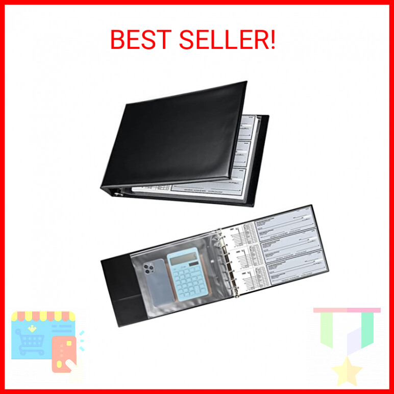 7 Ring Business Check Book Binder, 600 Checks Capacity for 9" x 13 ...