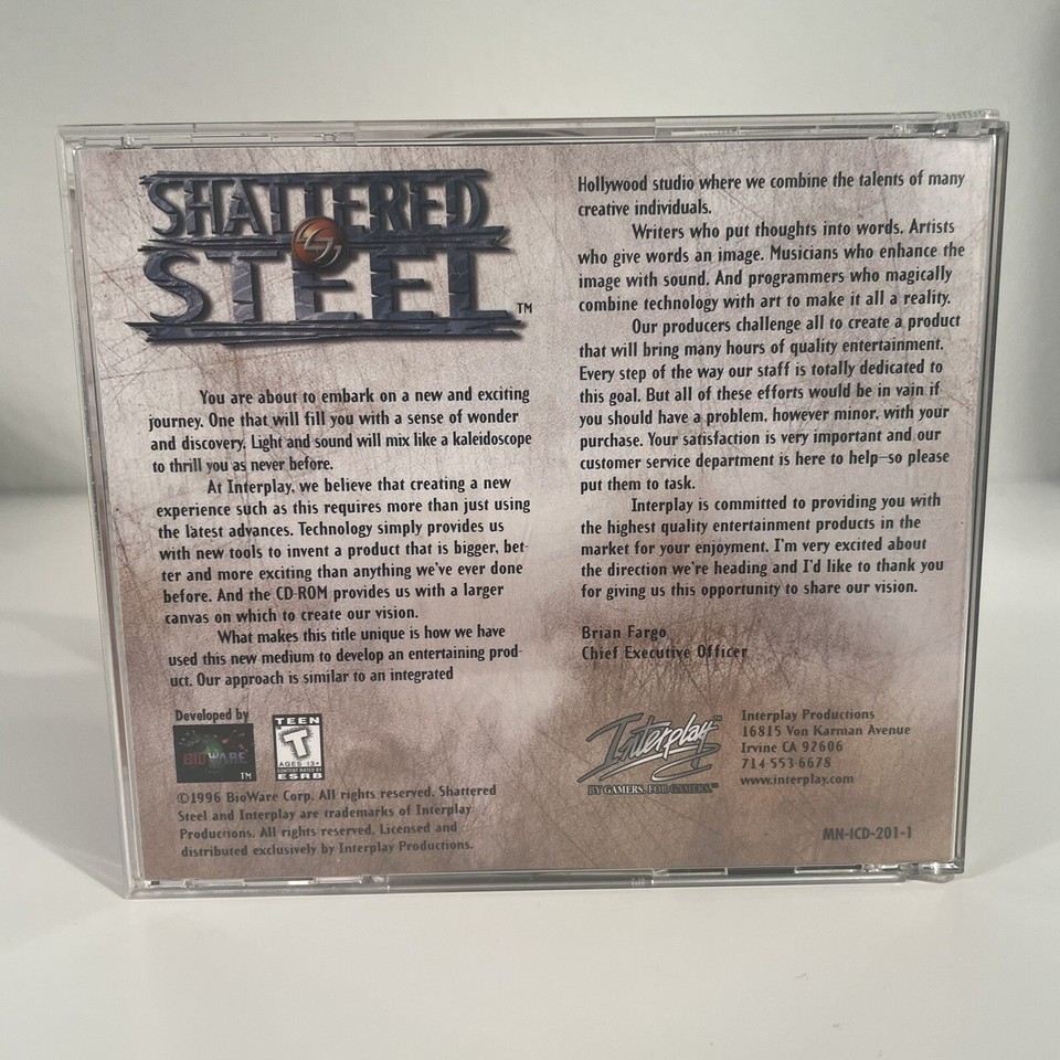 Shattered Steel (PC, 1996) 40421132010| eBay