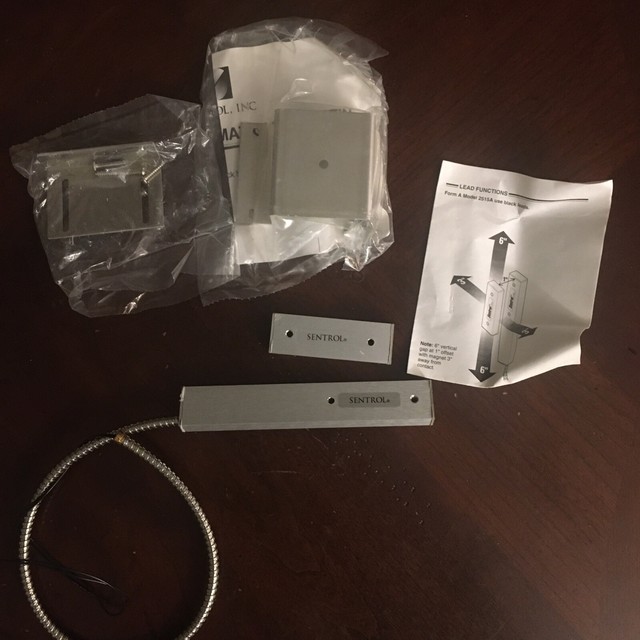 Sentrol 2515a-l 2500series Overhead/panel Door Magnetic Contact for ...