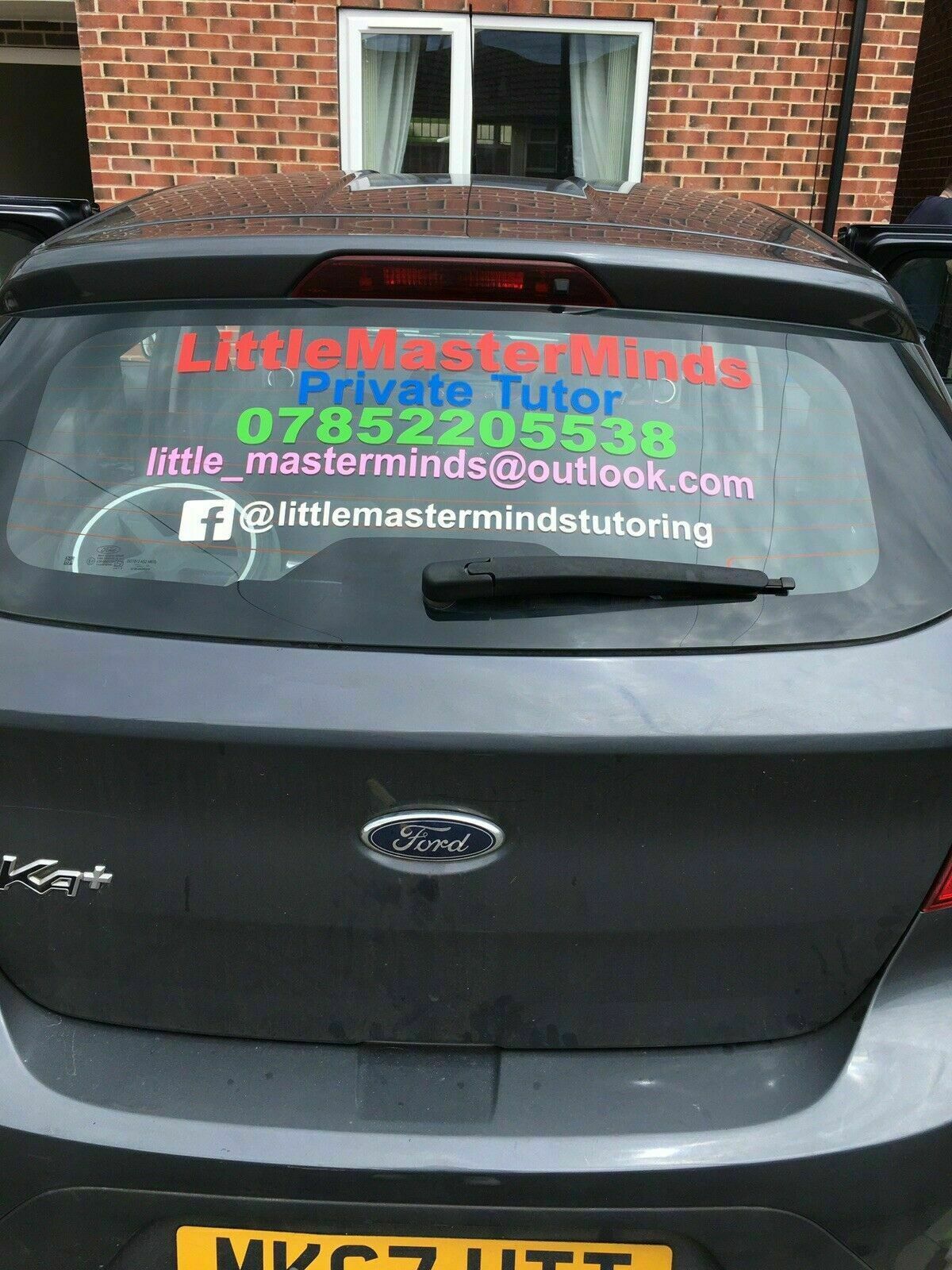 Car Rear Window Stickers Advertising Vinyl Signs Graphics Decals Large ...