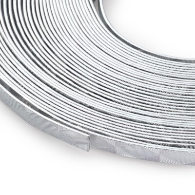 10.9yds/Roll Flat Aluminum Wire Decorative Silver Strings Soft Threads ...