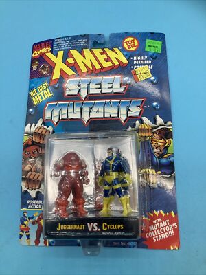 X Men Steel Mutants Juggernaut VS Cyclops Figures New | eBay