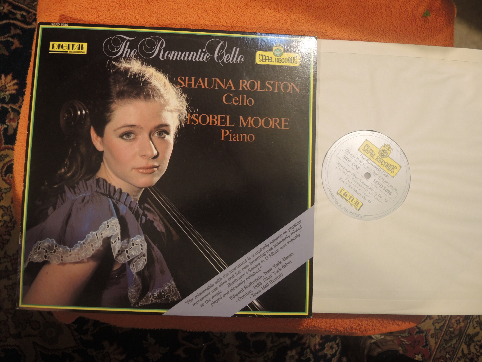 SHAUNA ROLSTON - Schumann, Saint-Saens The Romantic Cello 1 LP Vinyl ...