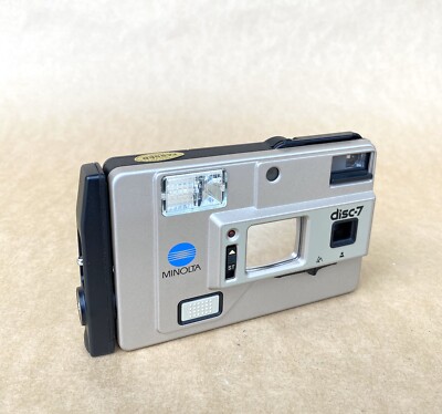 Minolta Disc-7 Disc Film Camera, Point & Shoot, VINTAGE | eBay