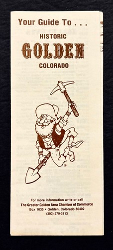 1984 Golden Colorado Tourist Recreation Guide Events Map Vintage Travel ...