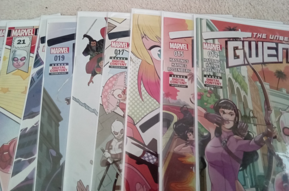UNBELIEVABLE GWENPOOL COMIC SET #0-25 / #1: 1ST & 2ND PRINT/(2) HOLIDAY ...
