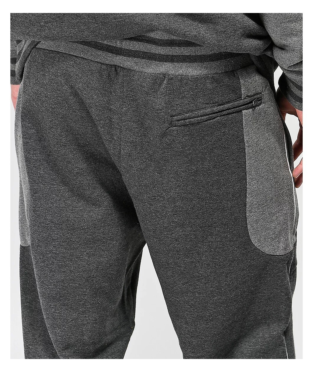Primitive Mood Contour Fleece Pant Charcoal Heather Sweatpants Men's ...