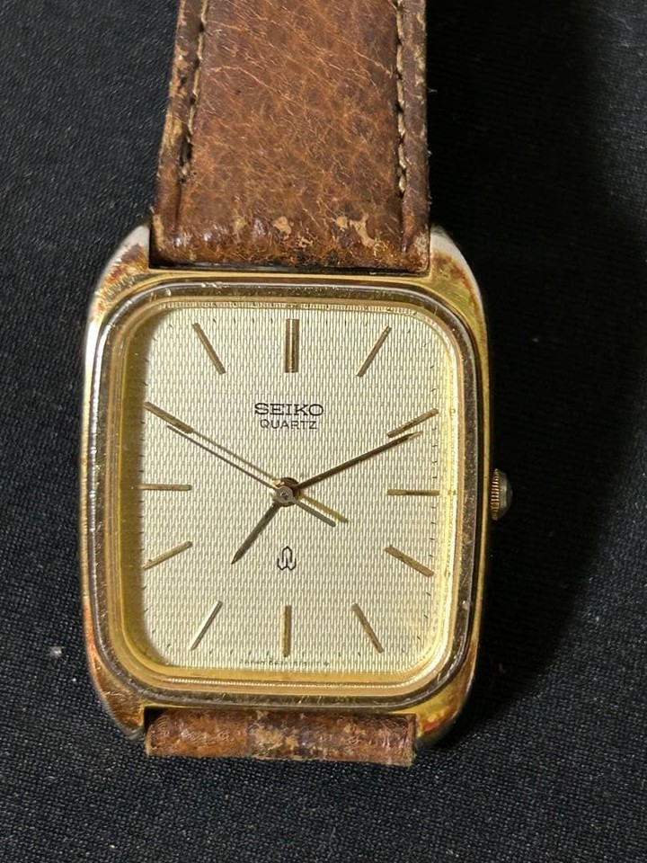 Seiko 6431 Vintage Shario SGP Gold Case Watch Working Mens Dial Retro ...