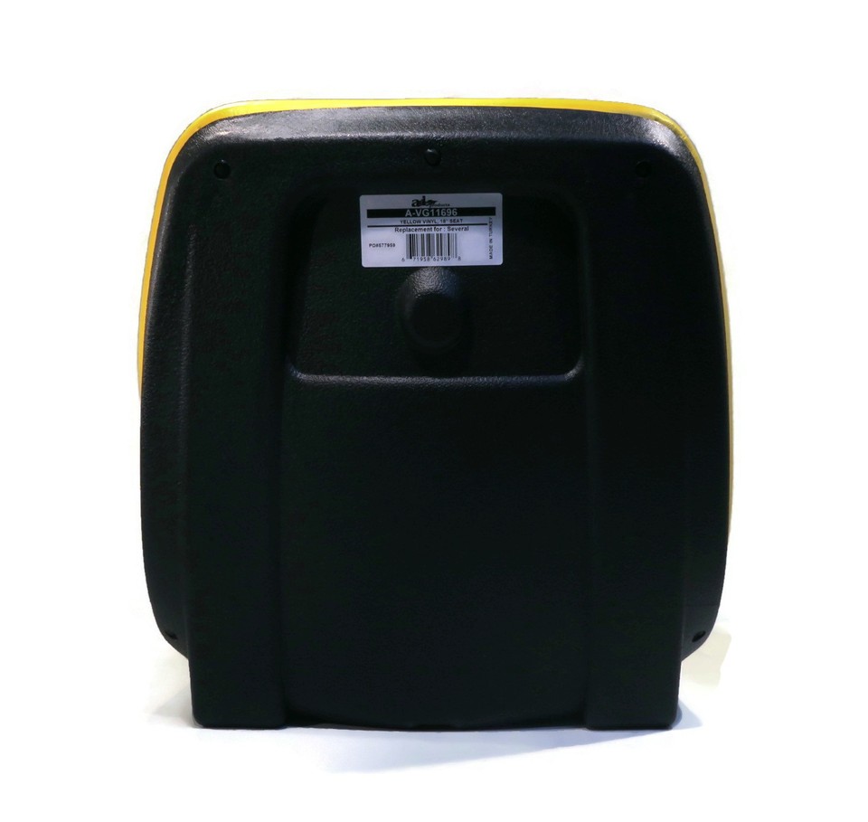 Yellow High Back Seat for John Deere AM140211, AM123636 w/ Milsco ...