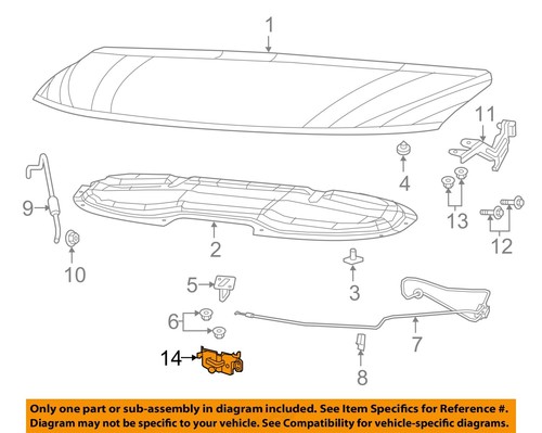 CHRYSLER OEM 17-23 Pacifica,Voyager Hood Hood Components-Latch ...