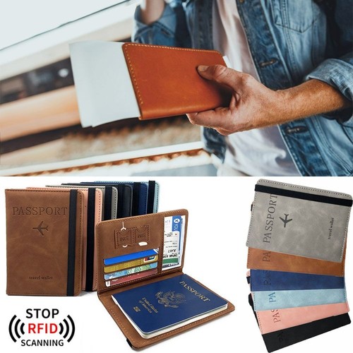 Ultra-thin RFID Passport Holder Multi-function RFID Wallet Passport ...