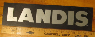 LANDIS TOOL COMPANY Metal Sign or Name Adhesive Plate, WAYNESBORO PA | eBay