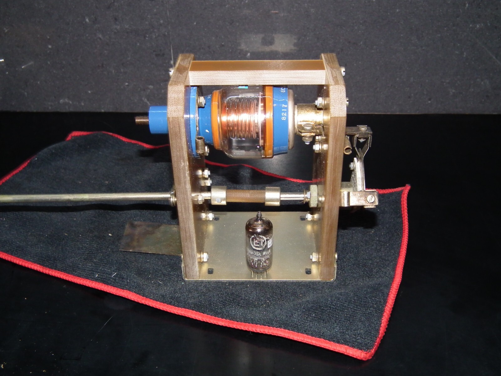 Jennings variable capacitor UCSL-500-5S 5-500pF 5000V NOS with mount ...