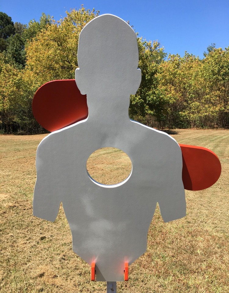 AR500 Combatant Steel Hostage Reactive IDPA Shooting Target 3/8 16x30 ...