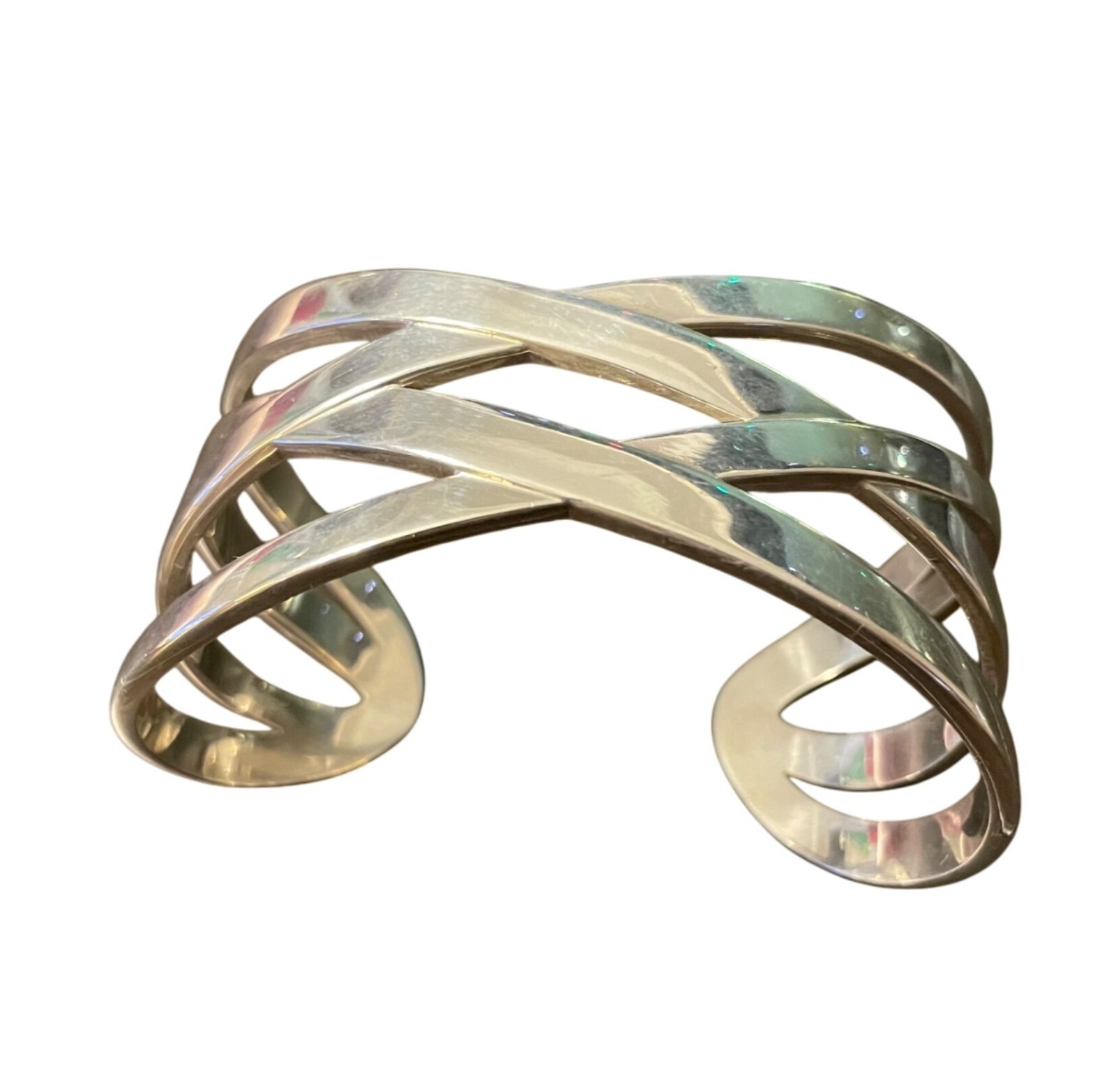 RARE James Avery Sterling Silver Crossover Cuff Brace… - Gem