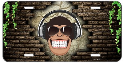 LICENSE PLATE FUNNY FUNKY MONKEY AUTO TAG | eBay