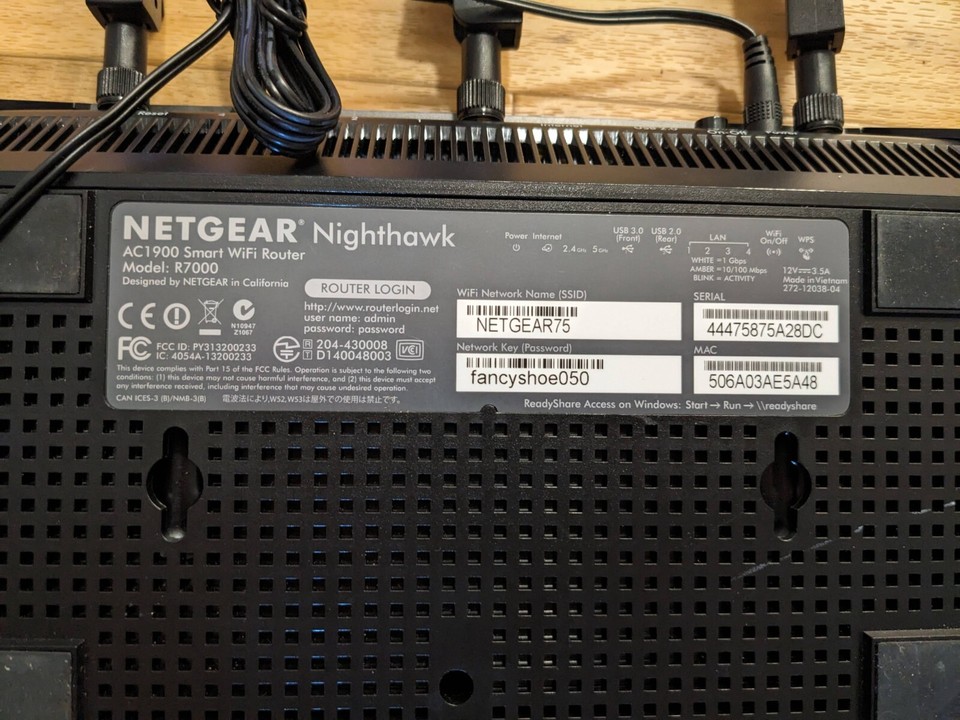 NETGEAR NIGHTHAWK AC1900 WIFI ROUTER R7000 | eBay