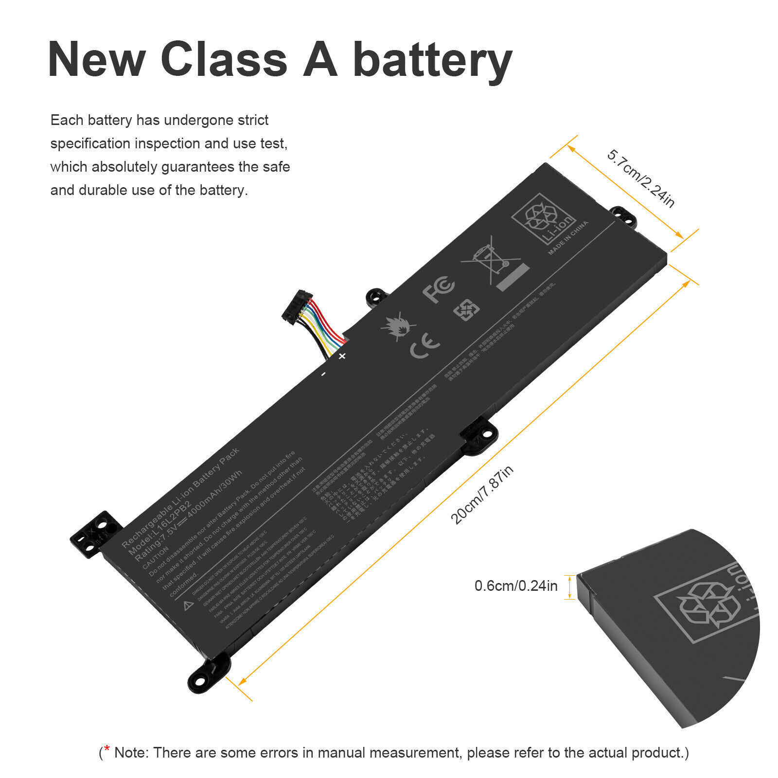 L16C2PB2 L16M2PB1 Battery for Lenovo IdeaPad 320 Series L16L2PB2 ...