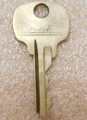 Nice Vintage Old Brass National Lock Co USA Medalist Key R63969 | eBay