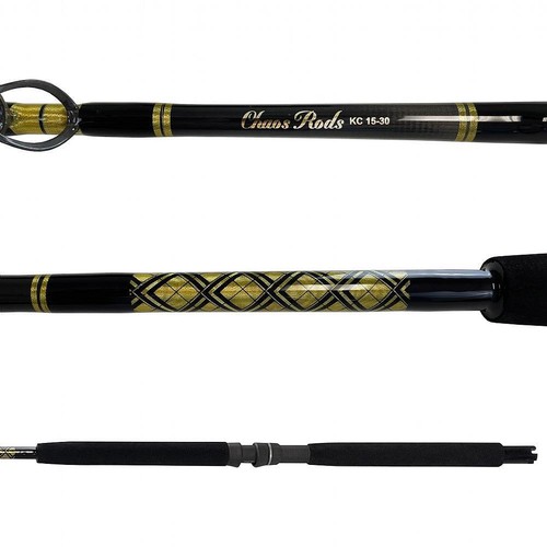 CHAOS KC 15-30 7FT Live Bait Rod Black/Gold | eBay