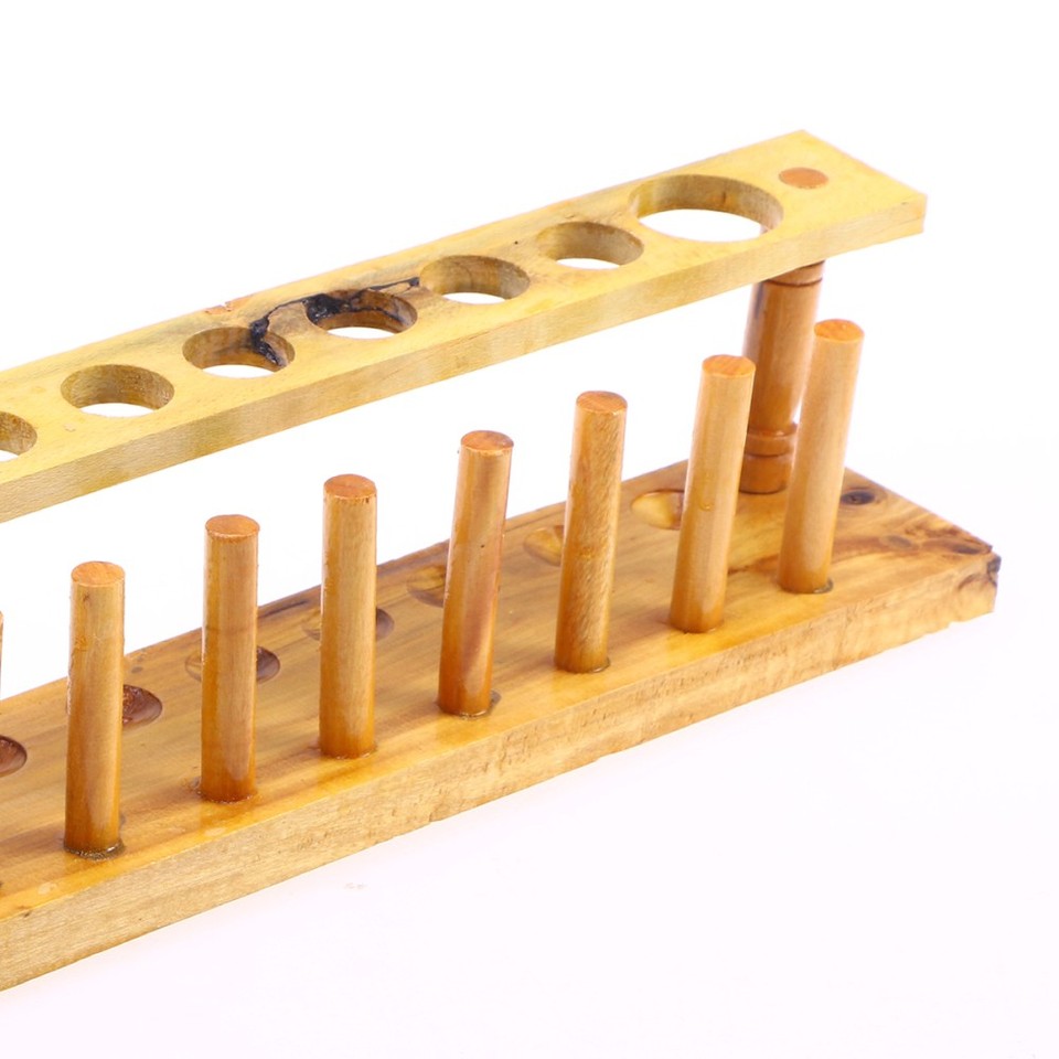 Wooden Test Tube Rack Lab Holder Tray School Laboratory Supplies | eBay