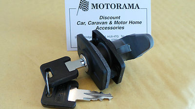 CARAVAN MOTORHOME REPLACEMENT BATTERY/ LOCKER LOCK & BARREL & TWO KEYS ...