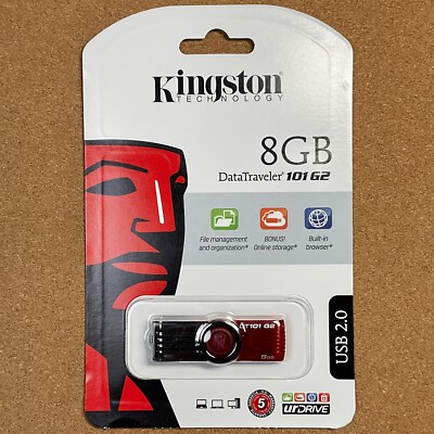 Kingston 8GB DataTraveler Data Traveler 101 G2 DT101 G2 USB 2.0 Flash ...