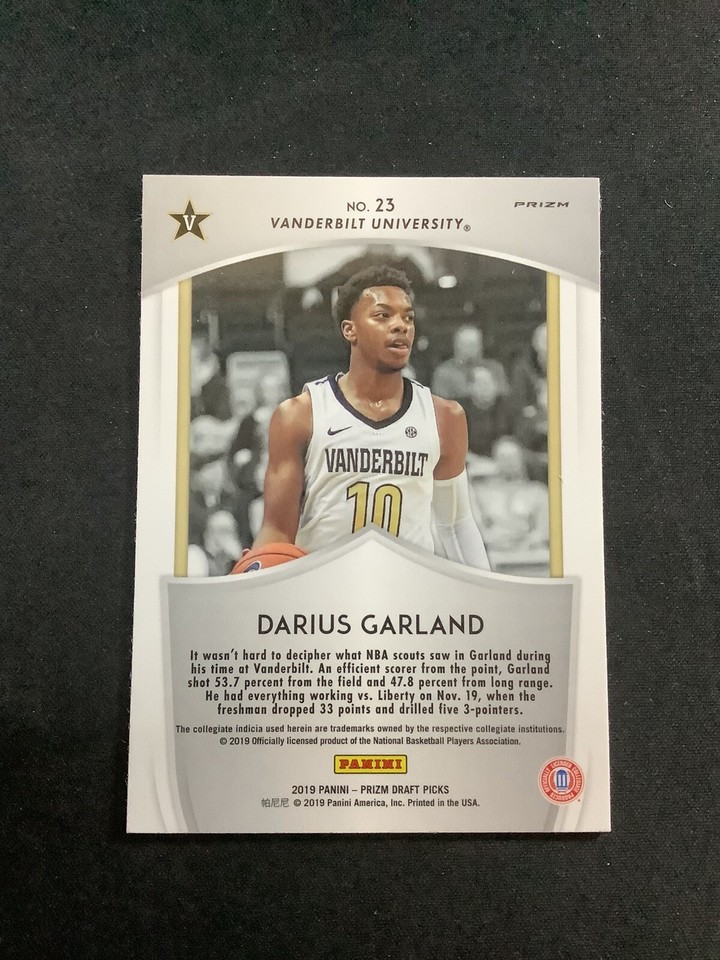 Darius Garland RC 2019-20 Prizm Draft Crusade Red #23 Cleveland ...