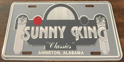 Sunny King Classics Dealership Booster License Plate Anniston Alabama ...