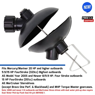 Motor Flusher Boat Engine Flushing Kit Muffs for Mercury Outboard ...