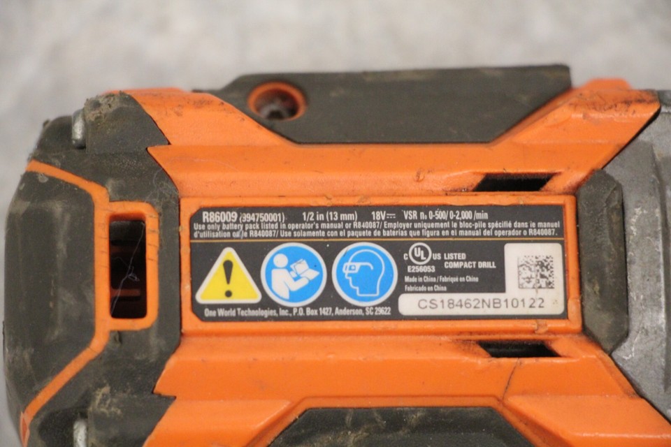 Ridgid R86009 Gen5X 18V Lithium Ion 1/2in. Brushless Drill - Tool only ...