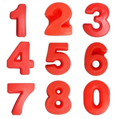 10 Inch 8 EIGHT Number Moulds Baking Forms Silicone Cake Pan Number ...