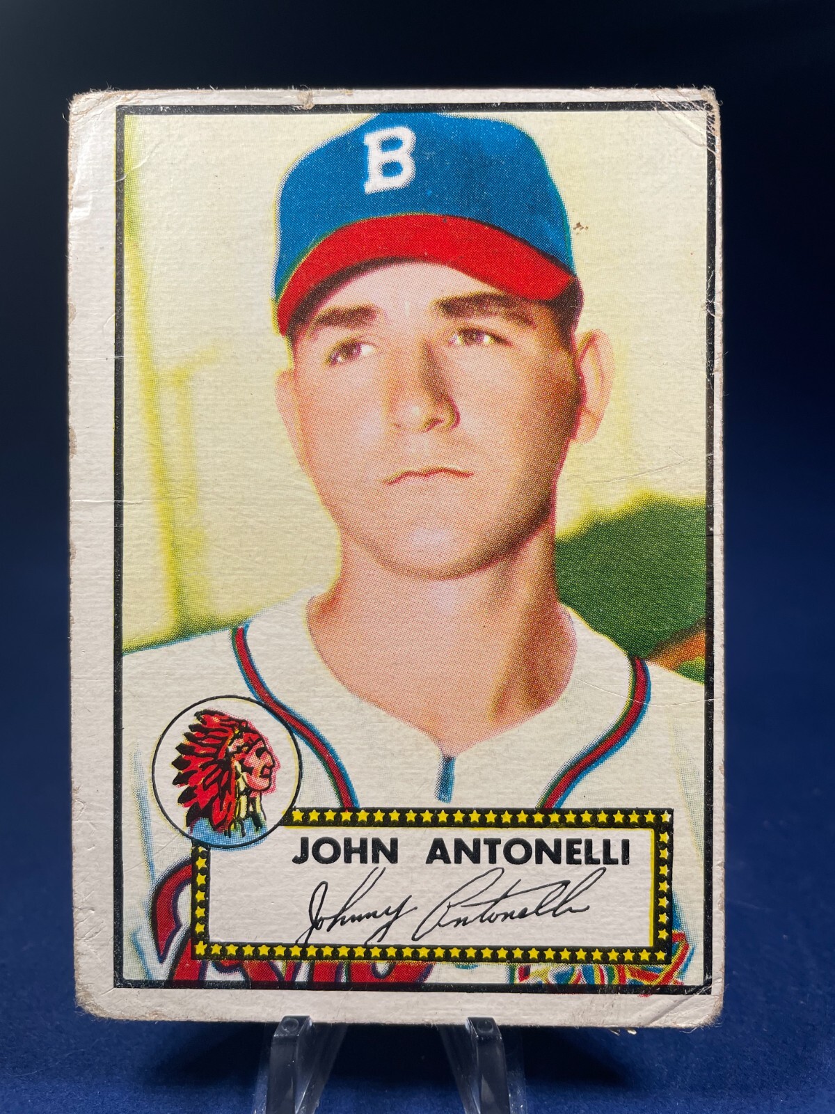 1952 Topps Baseball Card John Antonelli #140 Boston Braves | eBay