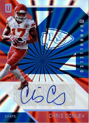 2016 Panini Unparalleled Autographs Blue #26 Chris Conley Auto /99 - NM ...