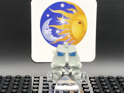 LEGO Brand BIONICLE Head Connector Block 32553c05 Lt Gray & Trans ...
