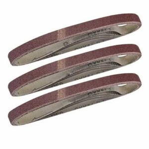 15 Mixed Powerfile Sanding Sander Belts 13mm x 457mm Guaranteed Fit 60G ...